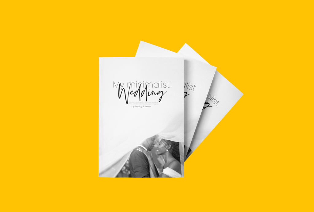 My Minimalist Wedding - Blessing Abeng